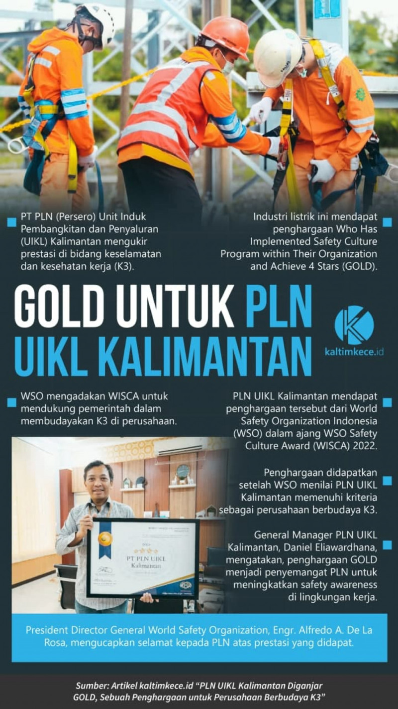 Infografik GOLD untuk PLN UIKL Kalimantan - Kaltim Kece